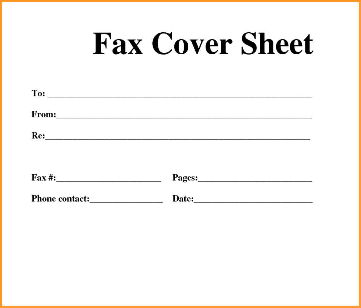 Fax Cover Sheet Template Word 21